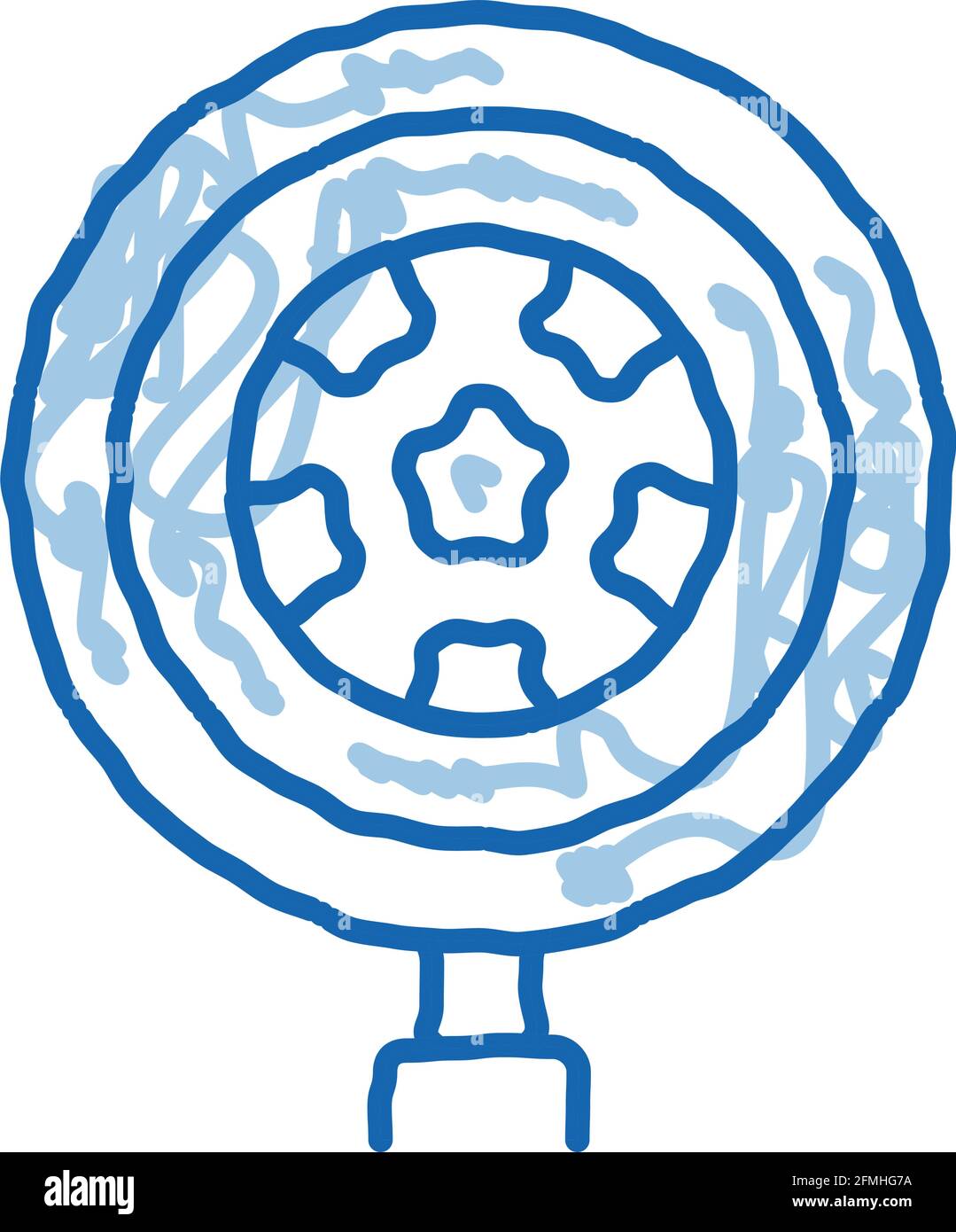 Study Parsing Football Match doodle icon hand drawn illustration Stock ...