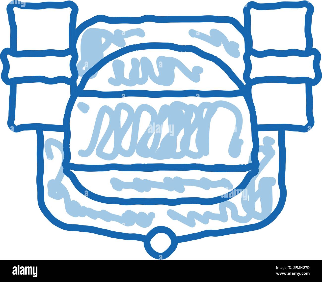 Beer Helmet doodle icon hand drawn illustration Stock Vector Image ...