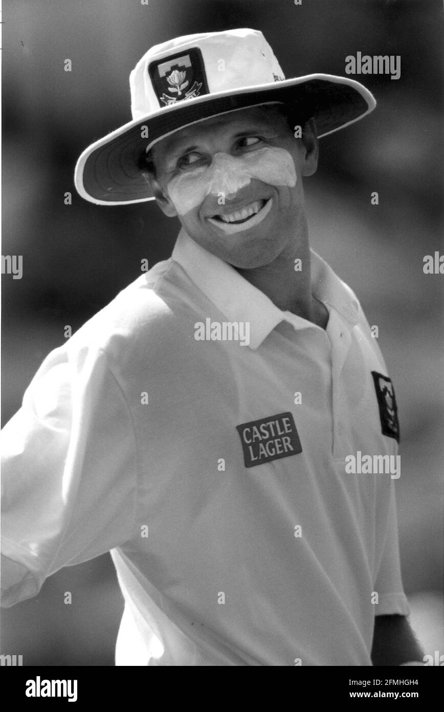 Allan Donald South African Fast bowler Cricket Stock Photo - Alamy