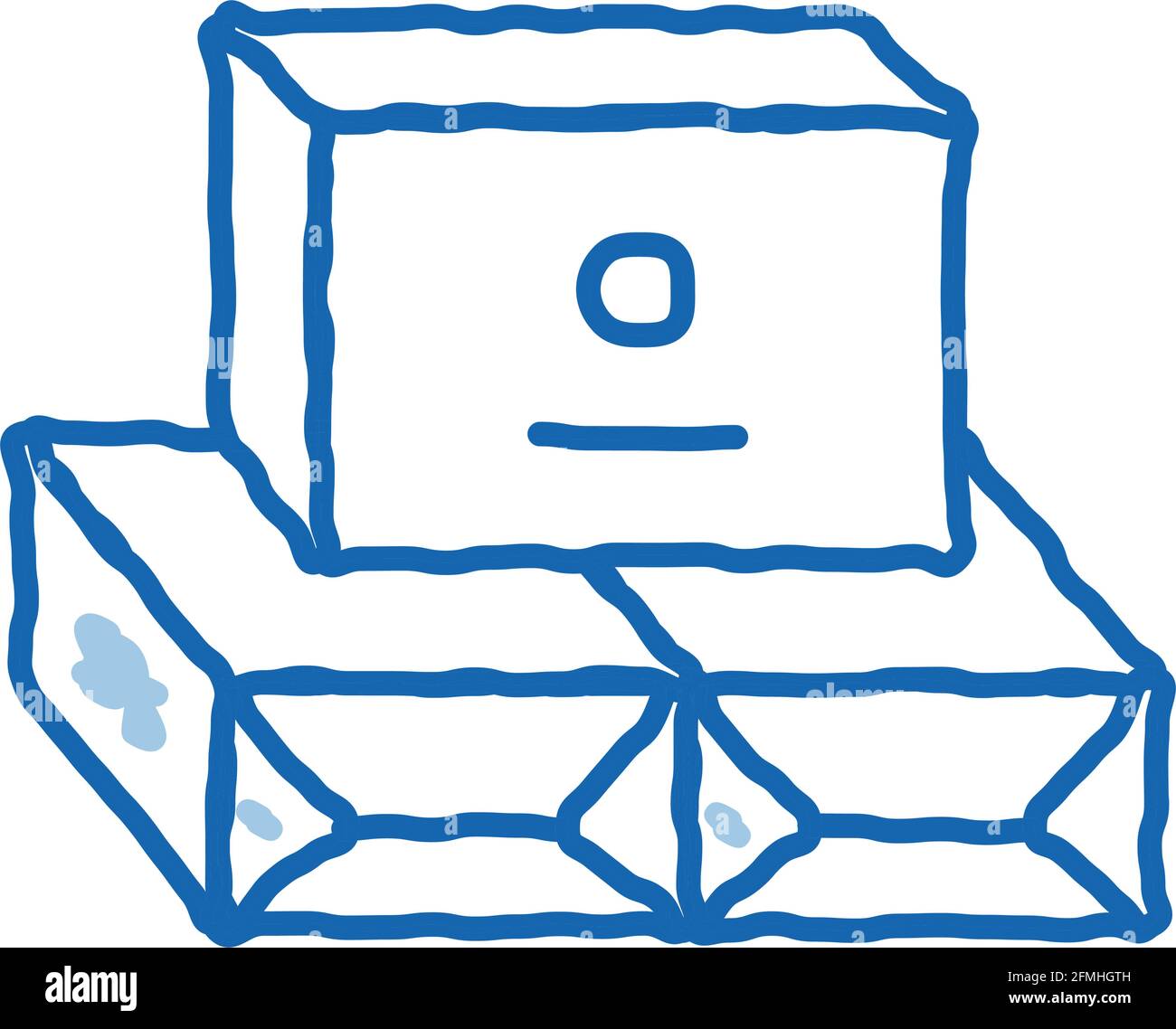 packs of butter doodle icon hand drawn illustration Stock Vector Image ...