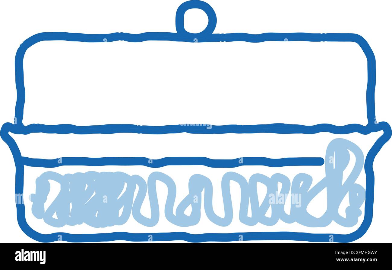 butter dish doodle icon hand drawn illustration Stock Vector Image ...