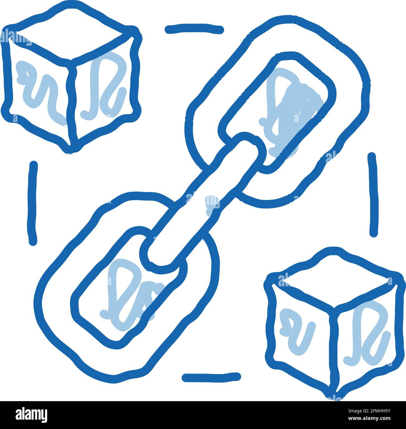 money chain doodle icon hand drawn illustration Stock Vector Image ...