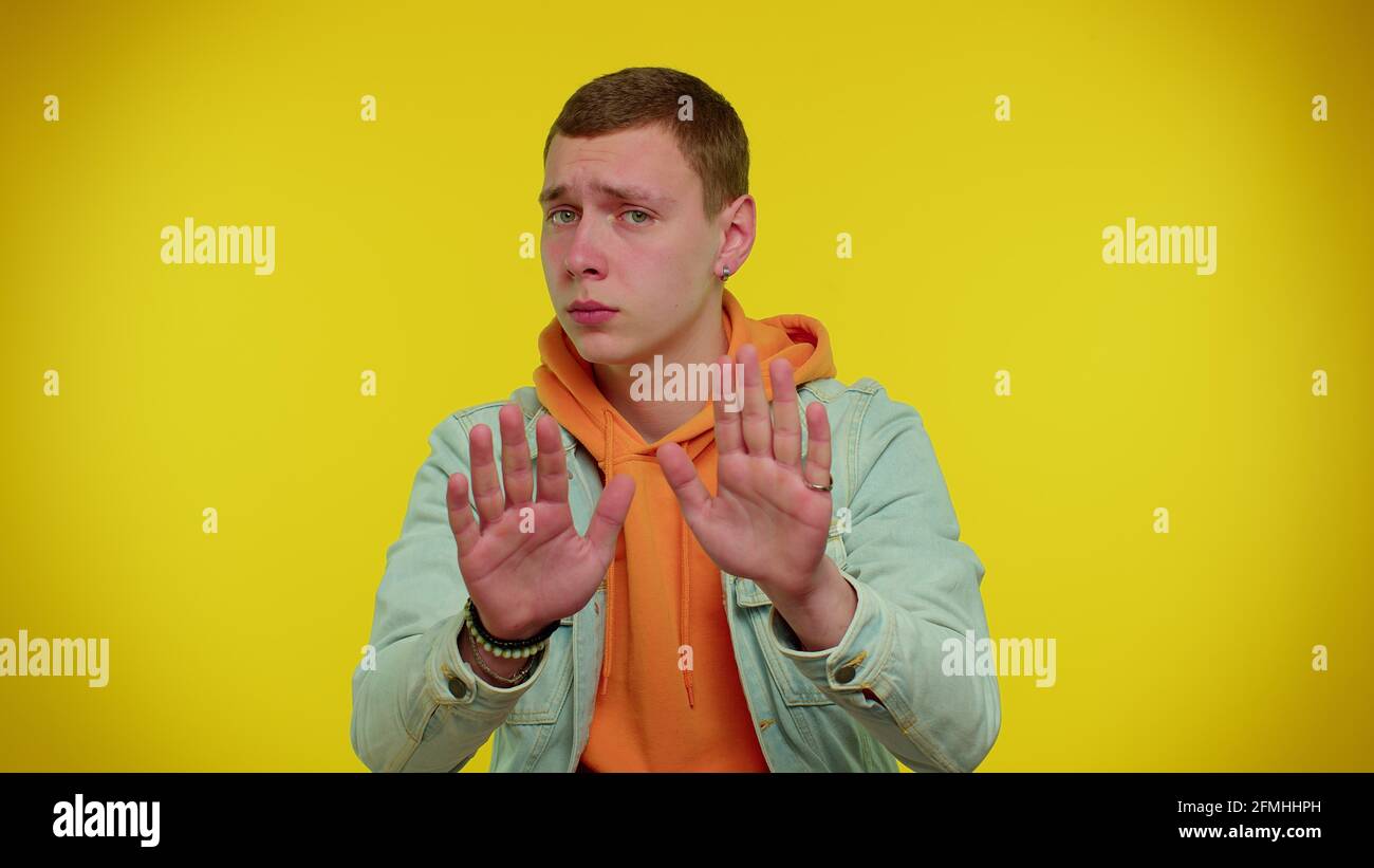 Man Saying No Angry High Resolution Stock Photography and Images - Alamy