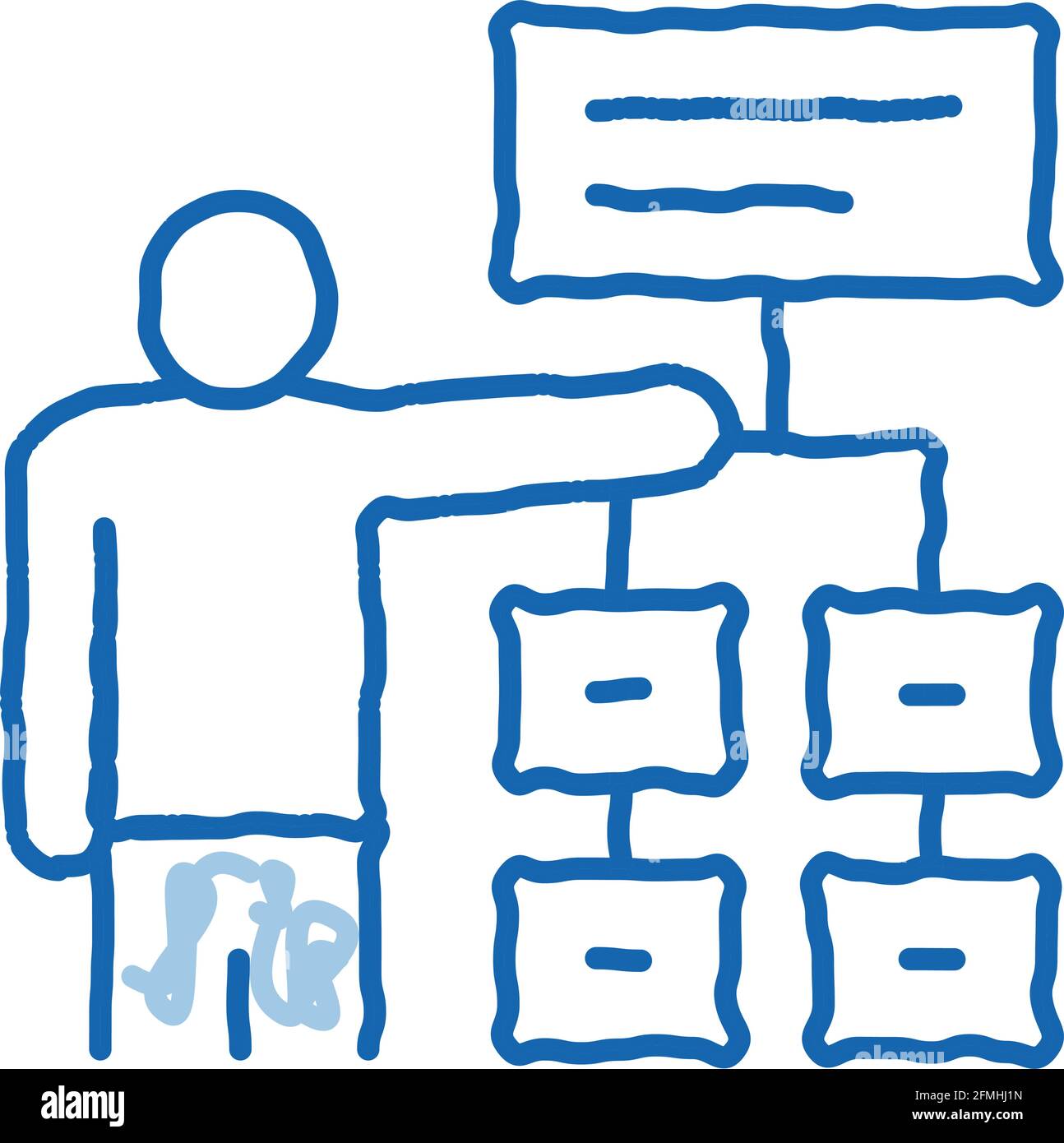 resource concept presentation doodle icon hand drawn illustration Stock ...