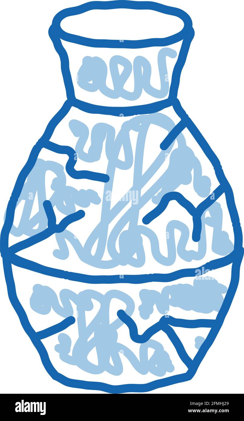 Broken Vase Drawing Easy