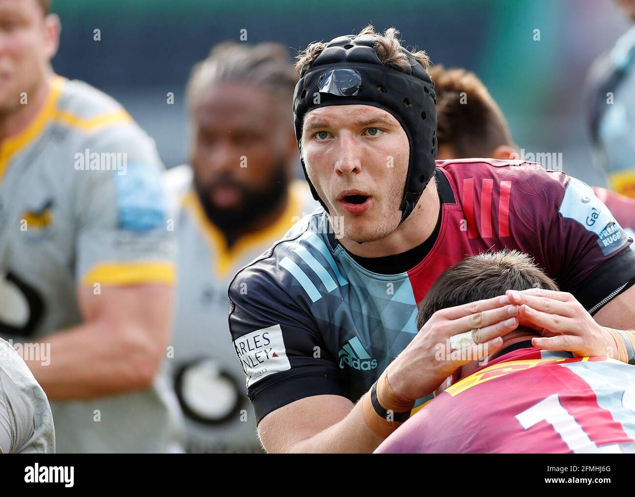 Twickenham Stoop, London, UK. 9th May, 2021. English Premiership Rugby ...