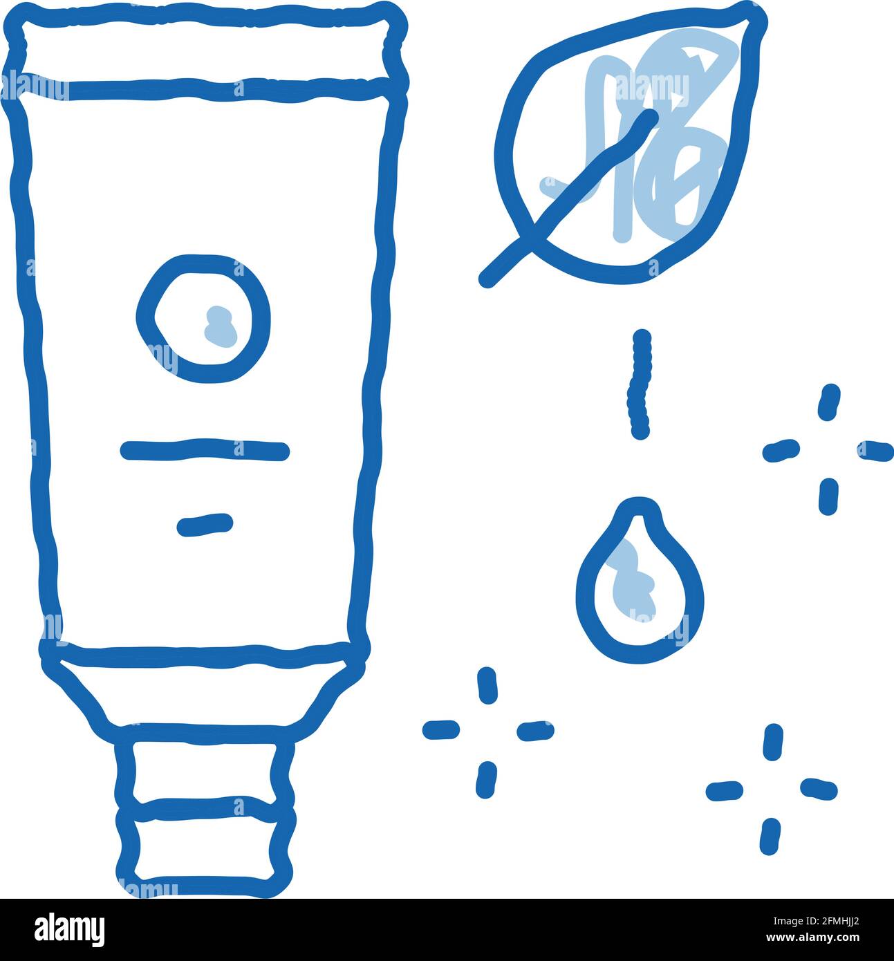 nutritious cream doodle icon hand drawn illustration Stock Vector Image ...