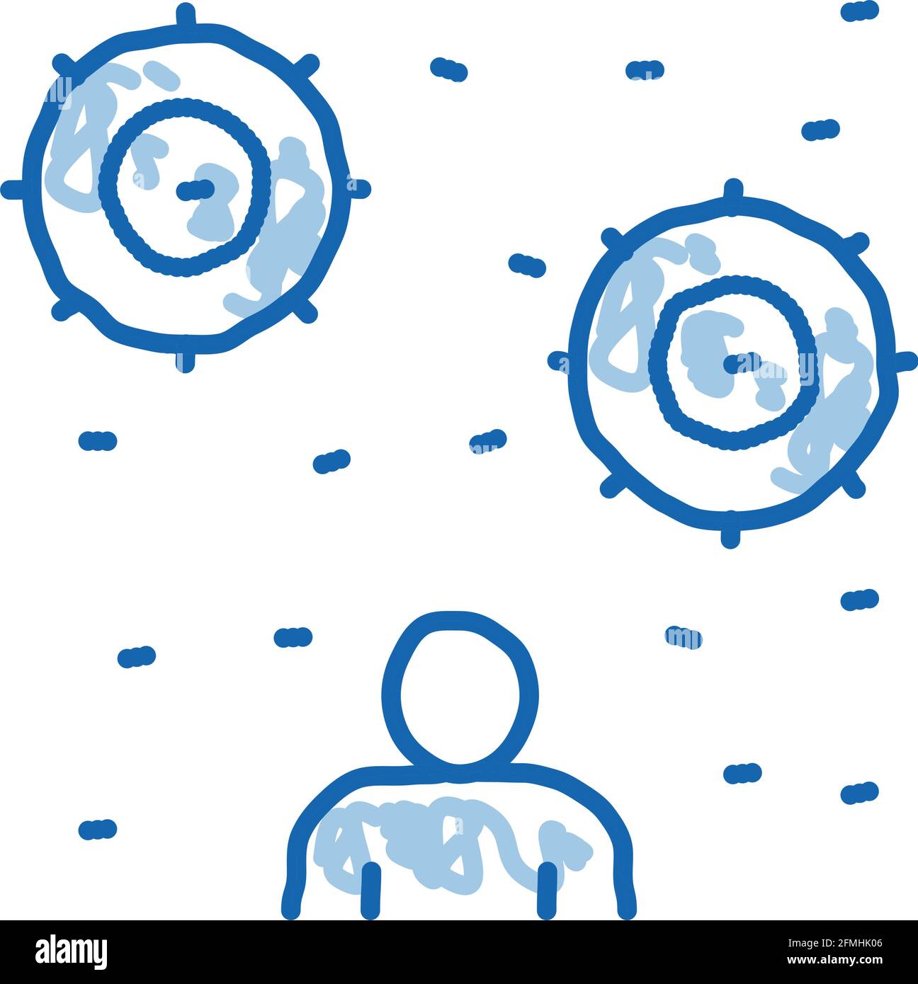 human blood plasma doodle icon hand drawn illustration Stock Vector ...