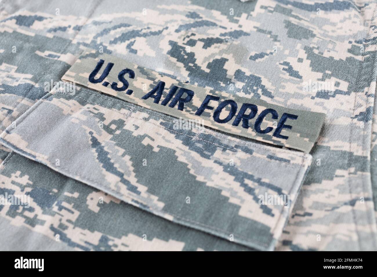 US AIR FORCE branch tape on digital tiger-stripe pattern Airman Battle ...