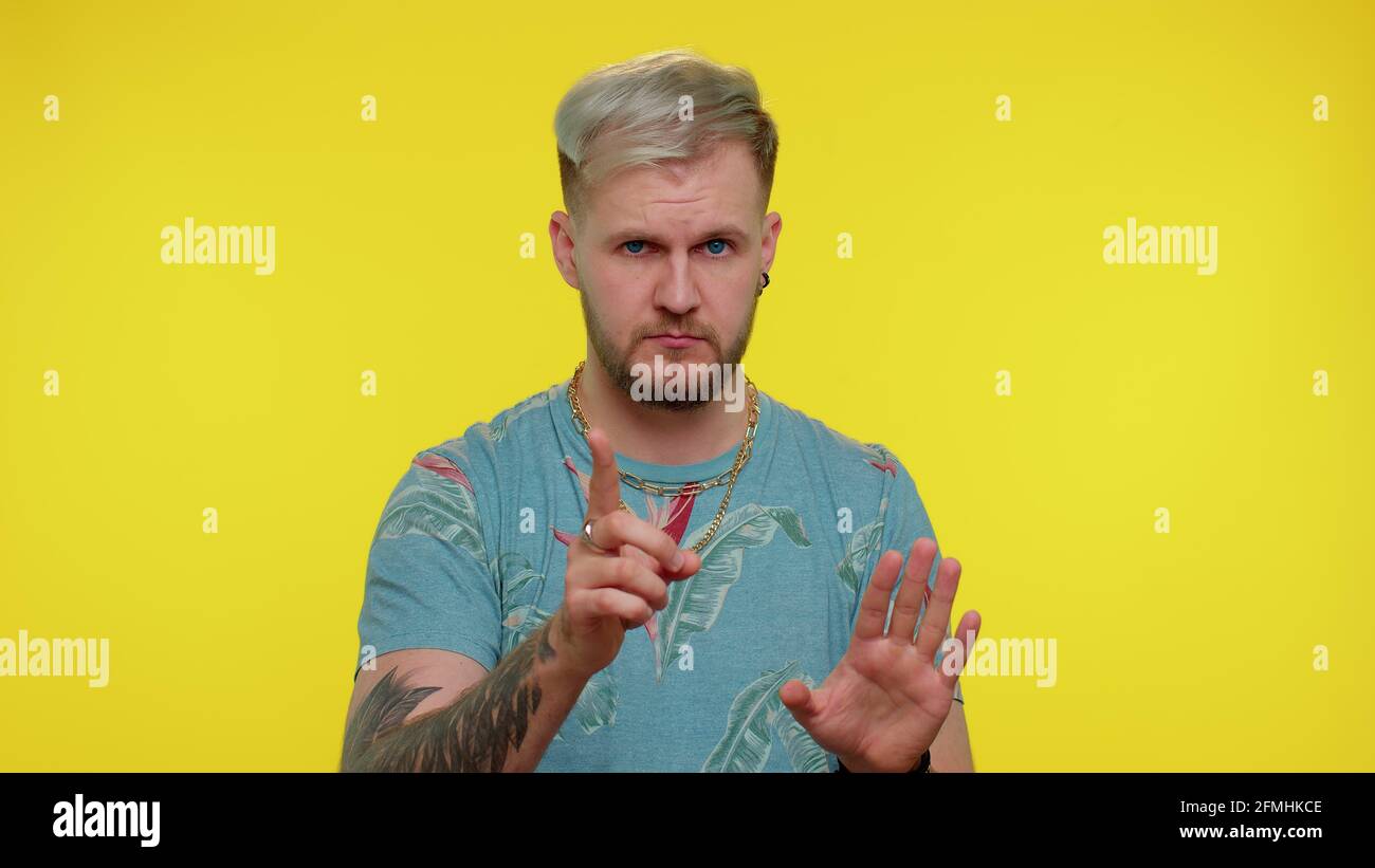 Man saying no angry hi-res stock photography and images - Alamy