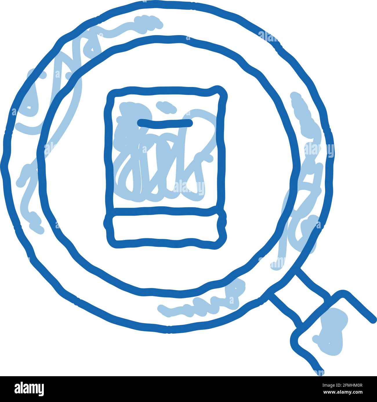 specific book target doodle icon hand drawn illustration Stock Vector ...