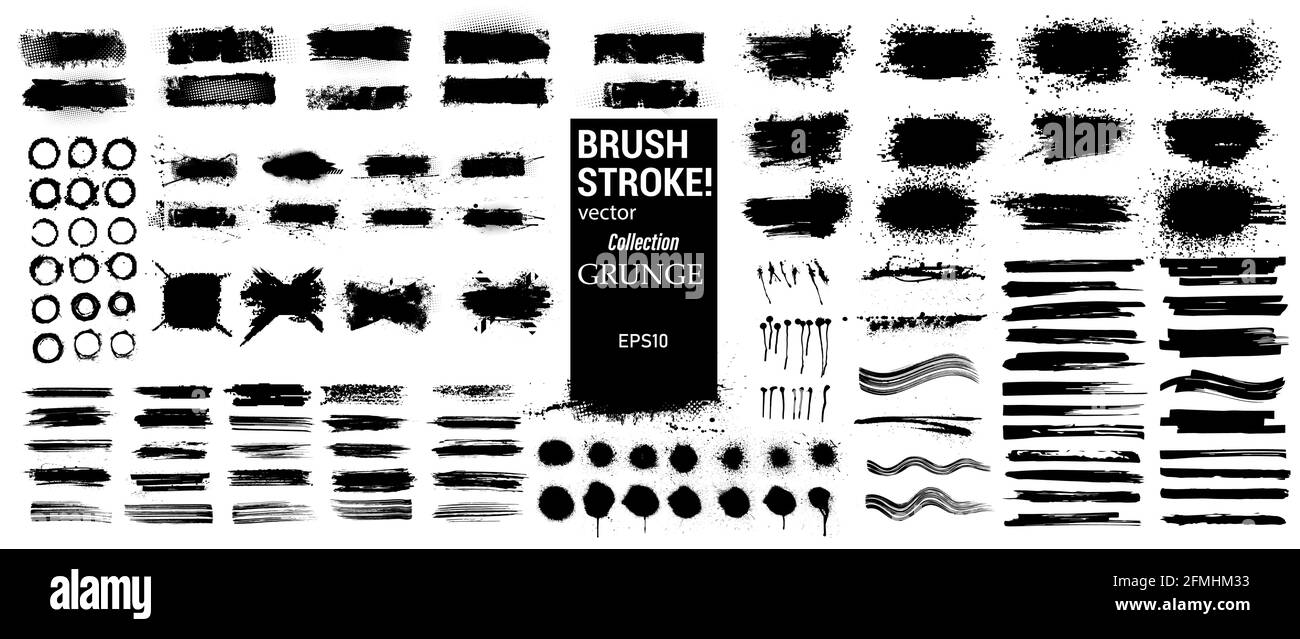 Brush frames in watercolor Stock Vector Images - Alamy