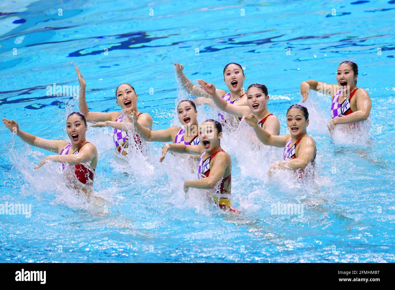 Towayakuhin RACTAB Dome, Osaka, Japan. 8th May, 2021. Japan team group ...