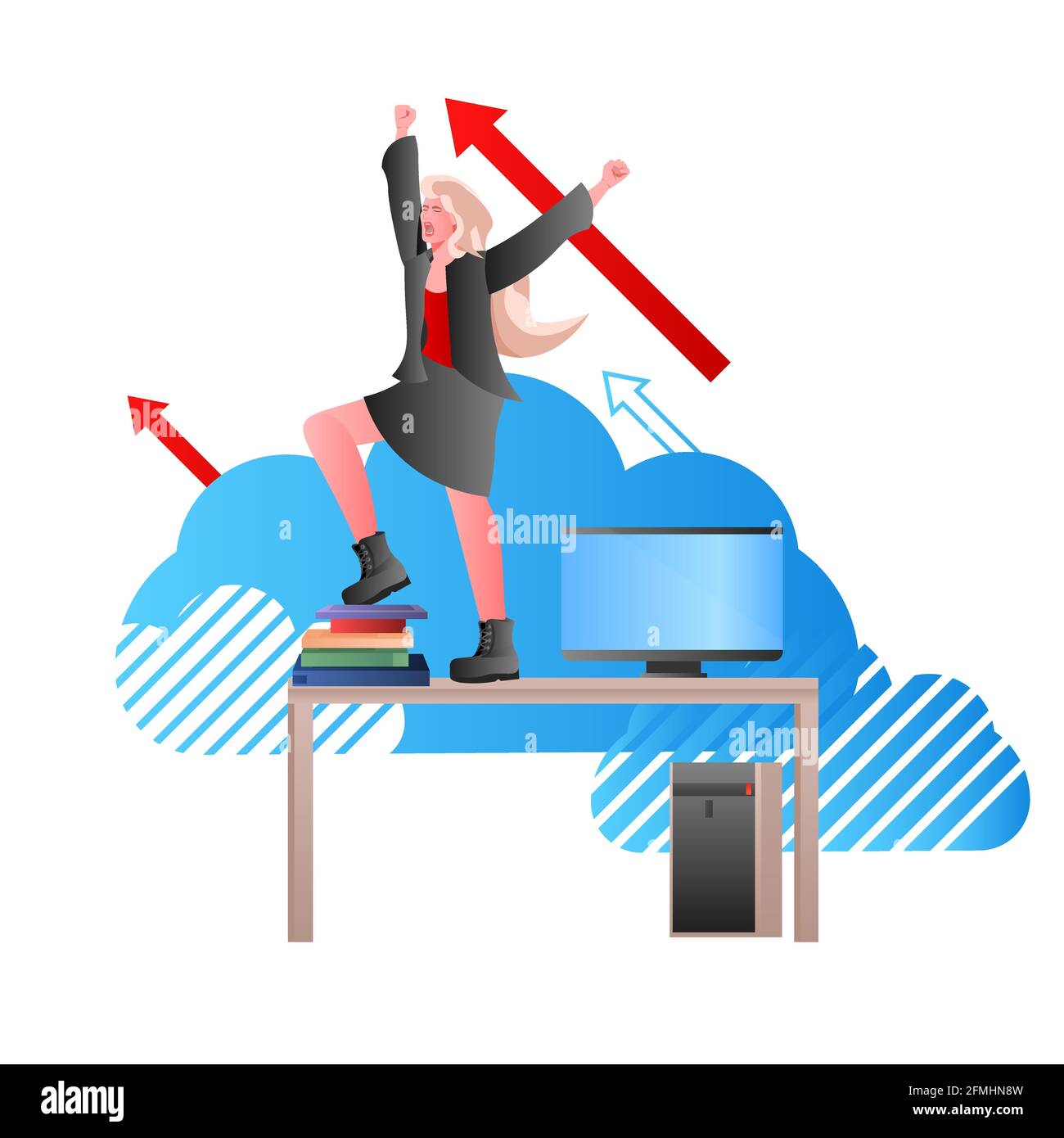 Pressure monitor cartoon hi-res stock photography and images - Alamy