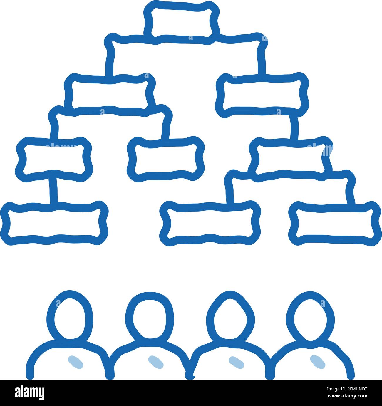 multi-pass algorithm doodle icon hand drawn illustration Stock Vector ...