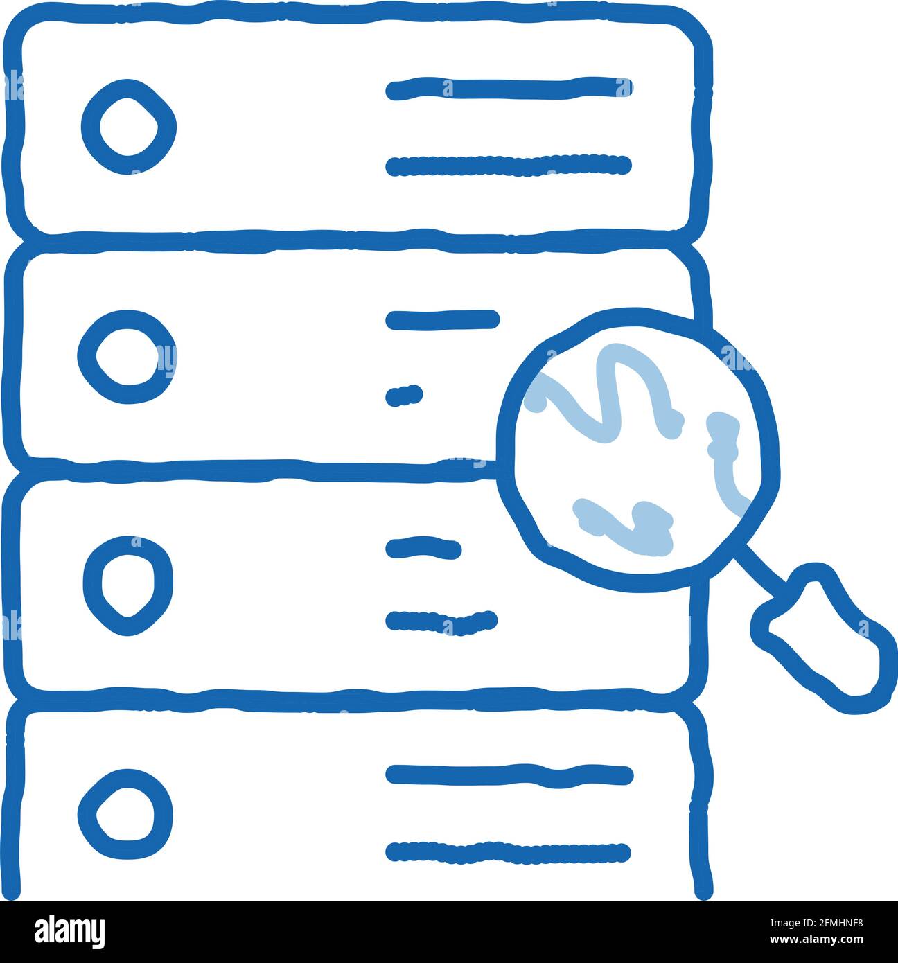 Particle Research Algorithm Doodle Icon Hand Drawn Illustration Stock Vector Image And Art Alamy