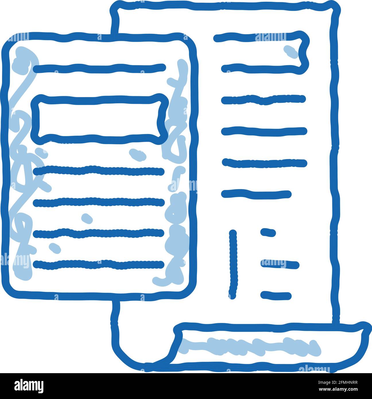 court sentence cache calculation doodle icon hand drawn illustration ...
