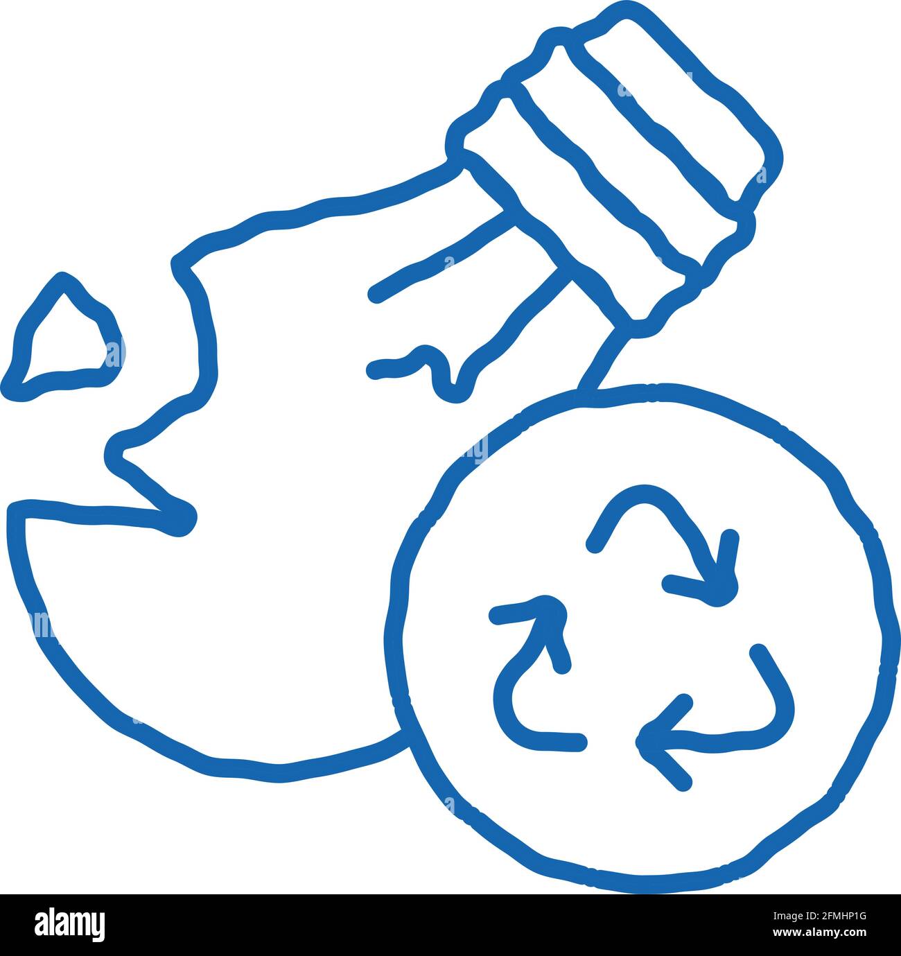 light industrial processing doodle icon hand drawn illustration Stock ...