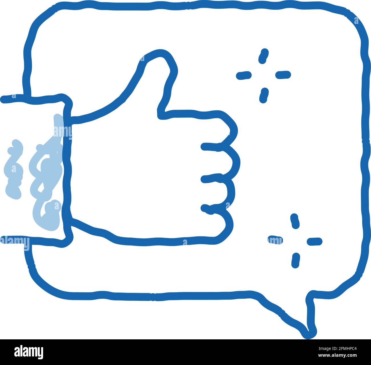 confirmation of right thought doodle icon hand drawn illustration Stock ...