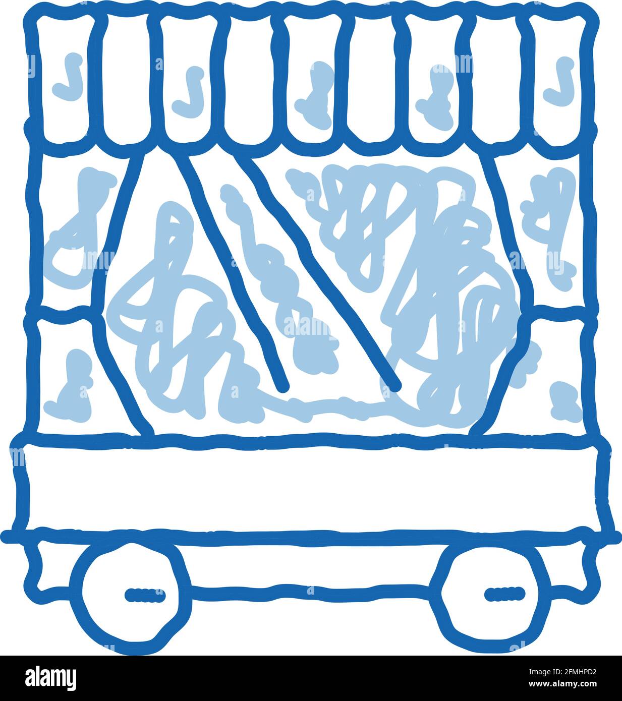 mobile puppet theater doodle icon hand drawn illustration Stock Vector ...