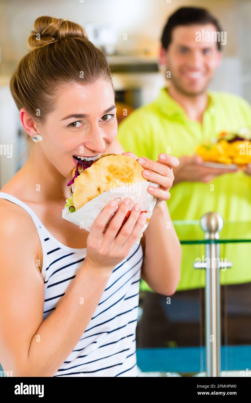 Female kebab chef hi-res stock photography and images - Alamy