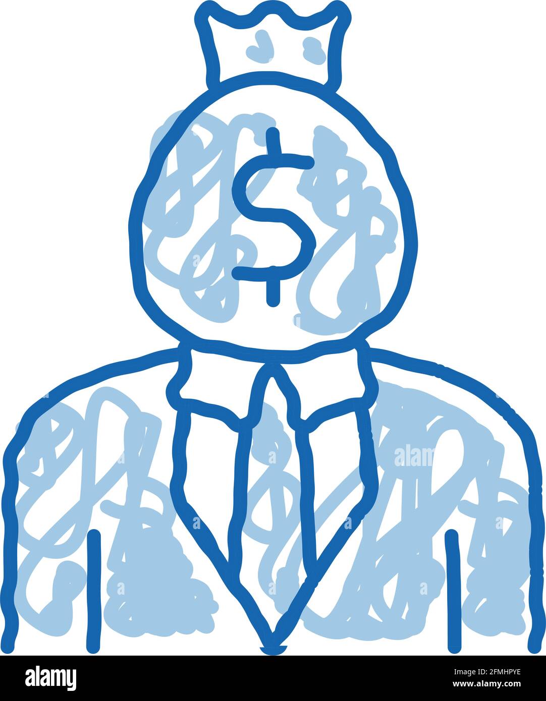 investor doodle icon hand drawn illustration Stock Vector Image & Art ...