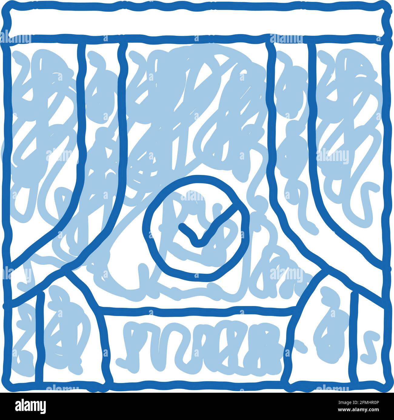 backstage scene doodle icon hand drawn illustration Stock Vector Image ...