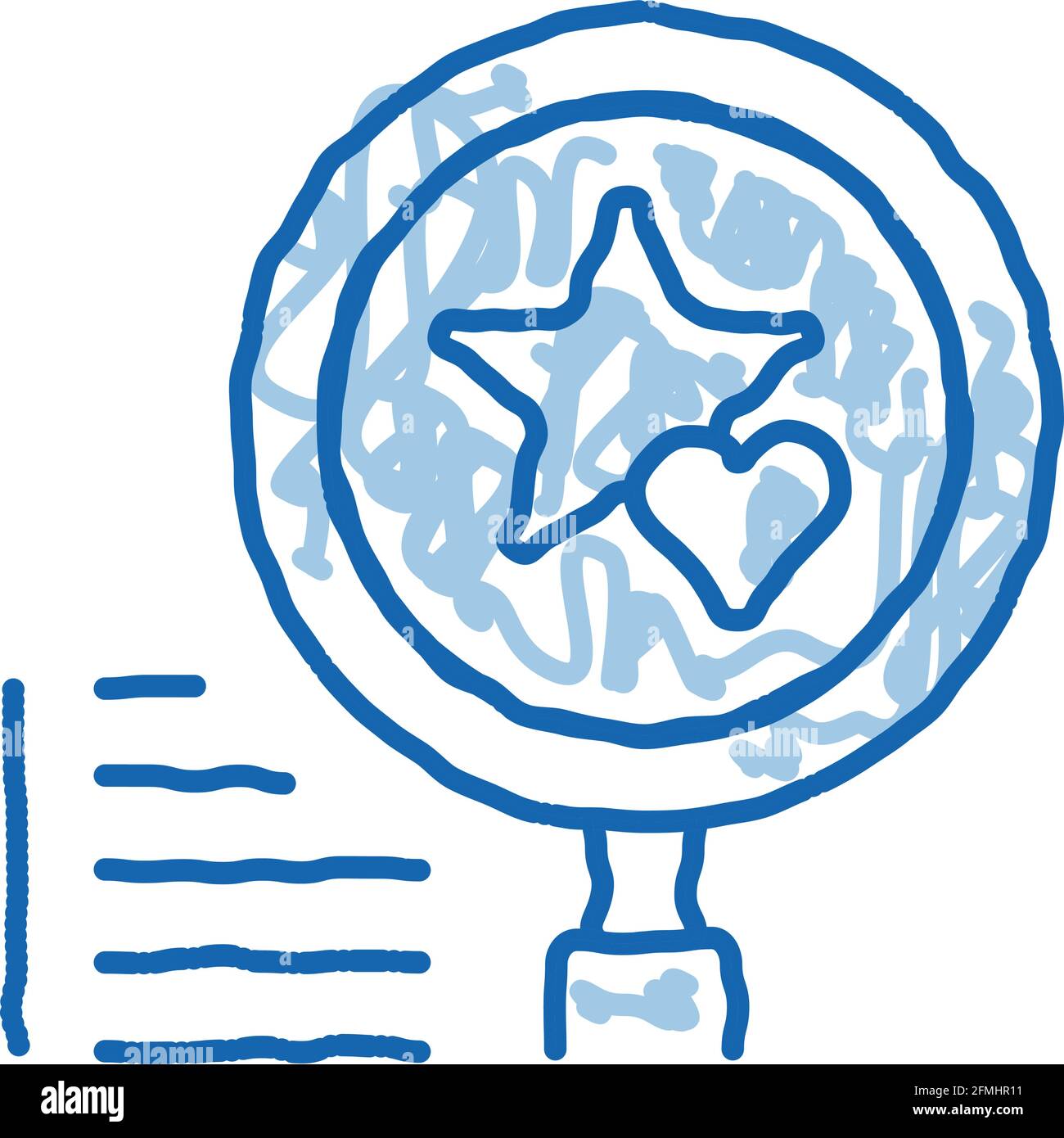 award research doodle icon hand drawn illustration Stock Vector Image ...