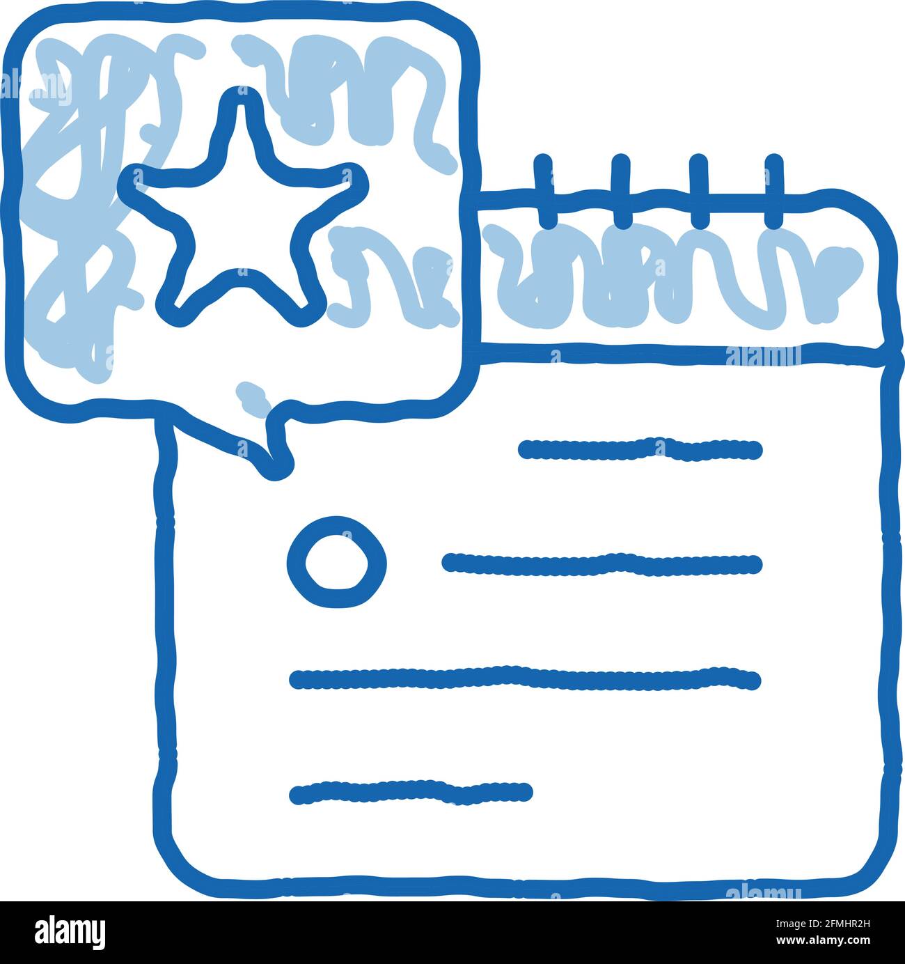starry day on calendar doodle icon hand drawn illustration Stock Vector ...