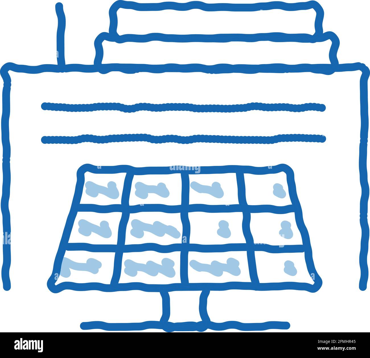 thermal solar stations doodle icon hand drawn illustration Stock Vector ...