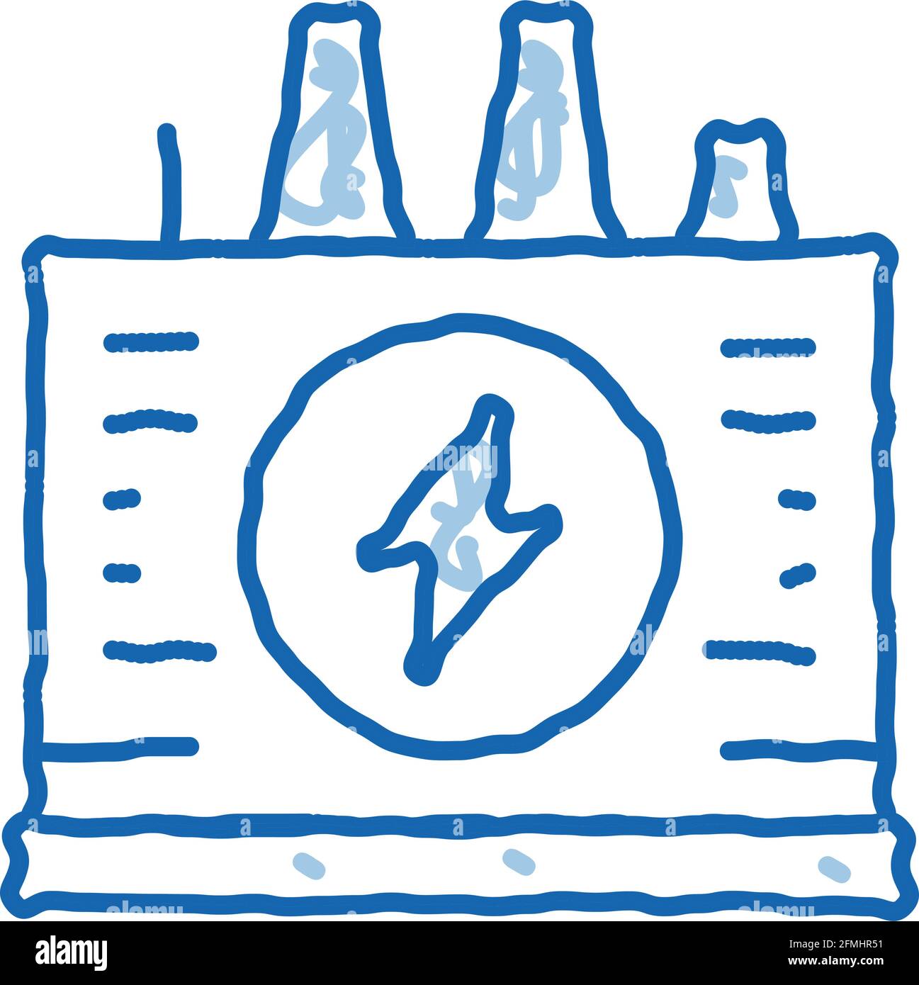 Power station doodle icon hi-res stock photography and images - Alamy