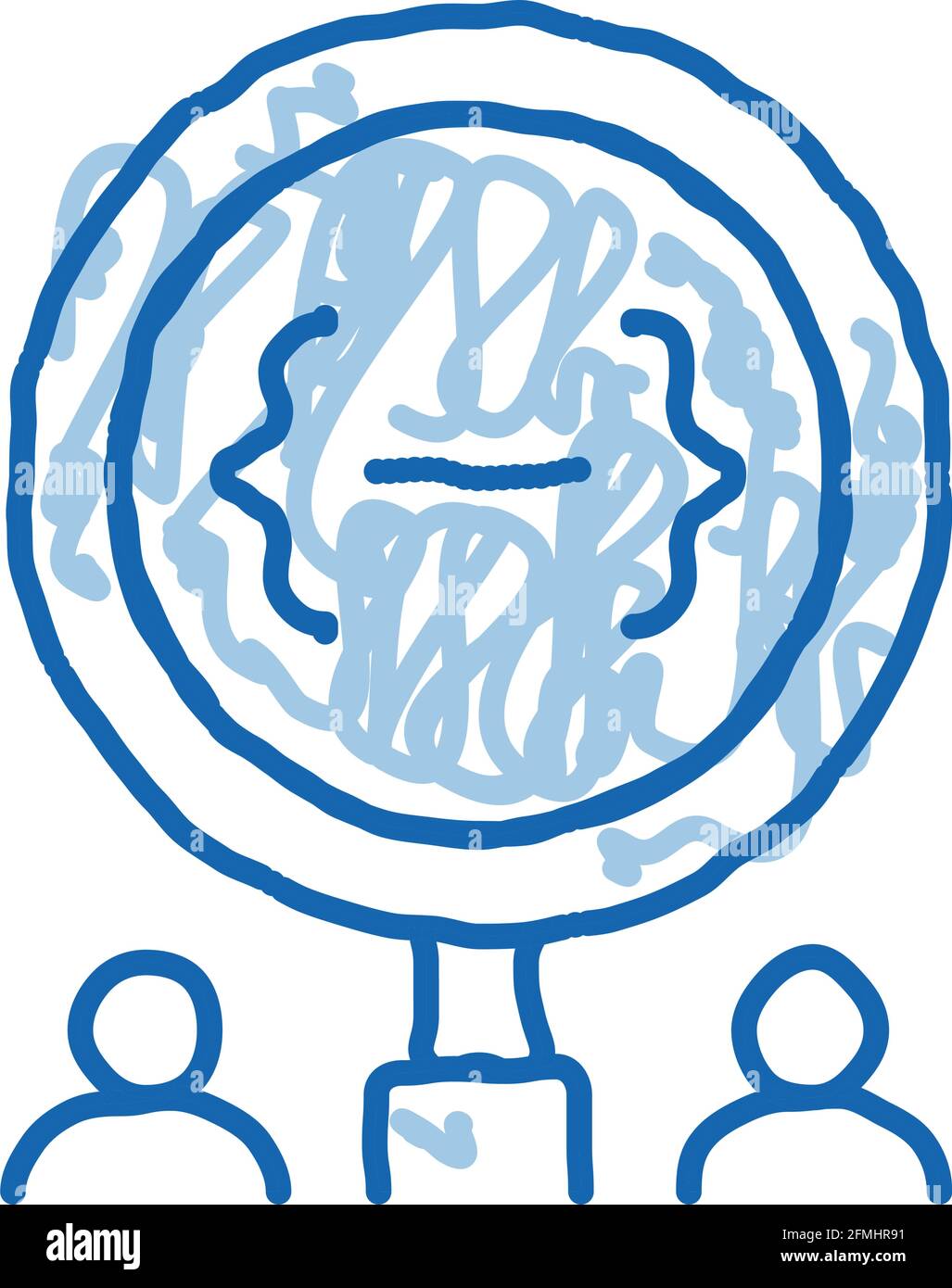 deadlock research doodle icon hand drawn illustration Stock Vector ...