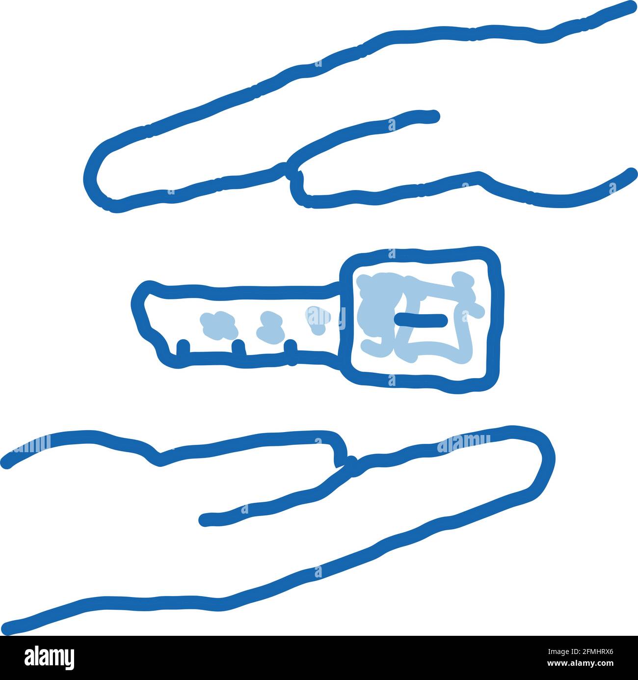 hand over car keys doodle icon hand drawn illustration Stock Vector ...