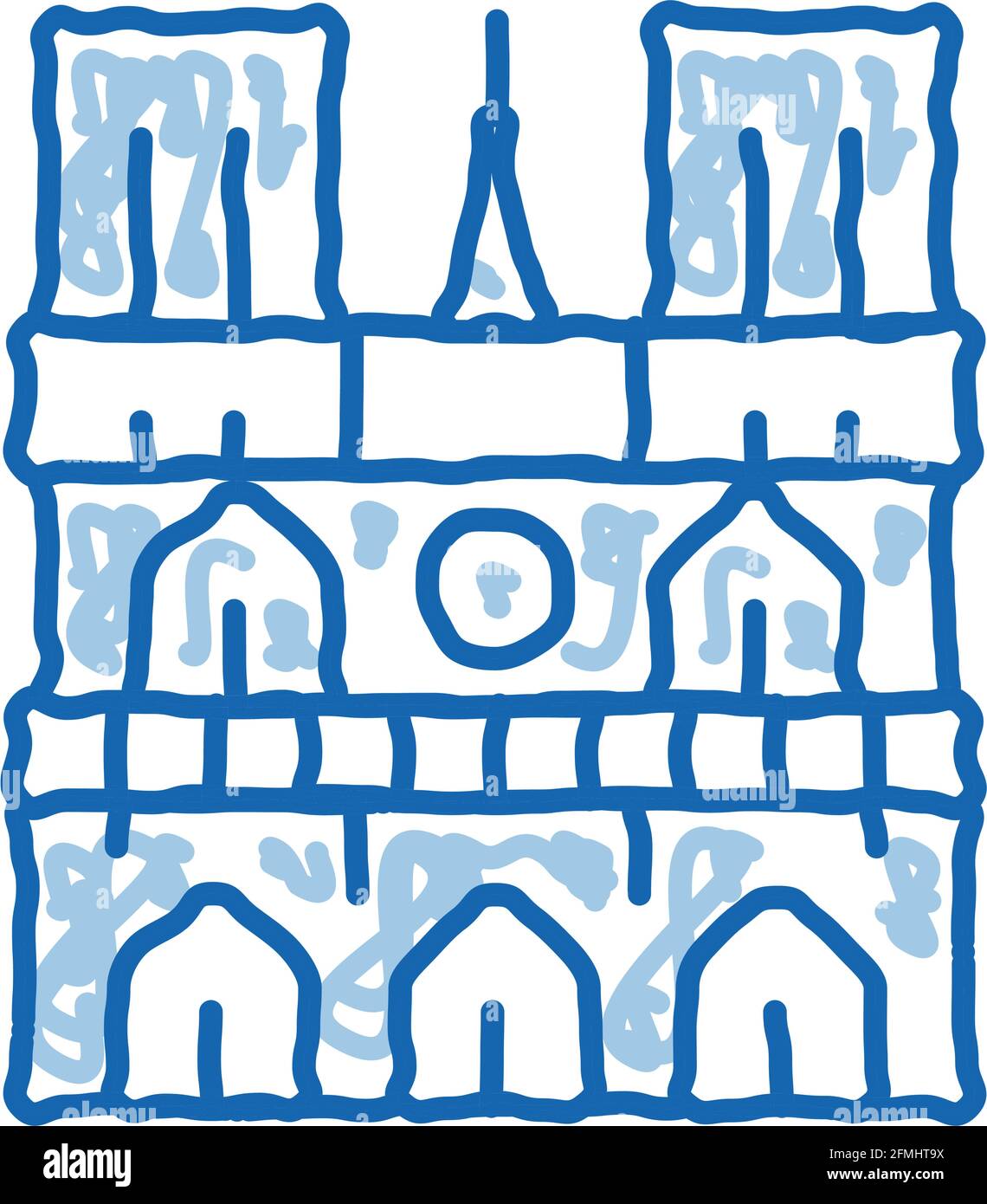 Notredamedeparis Stock Vector Images - Alamy