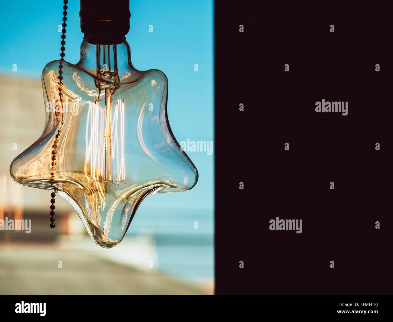 Light lamp gold blue ceiling hi-res stock photography and images - Alamy