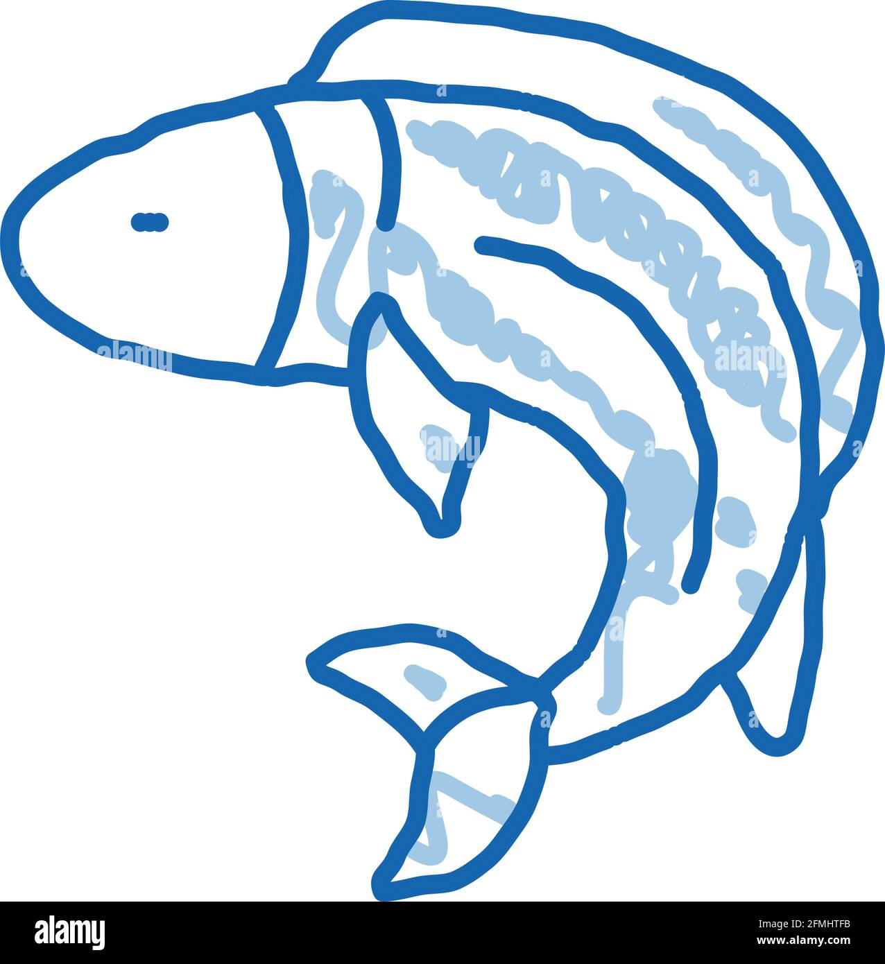 fish doodle icon hand drawn illustration Stock Vector Image & Art - Alamy