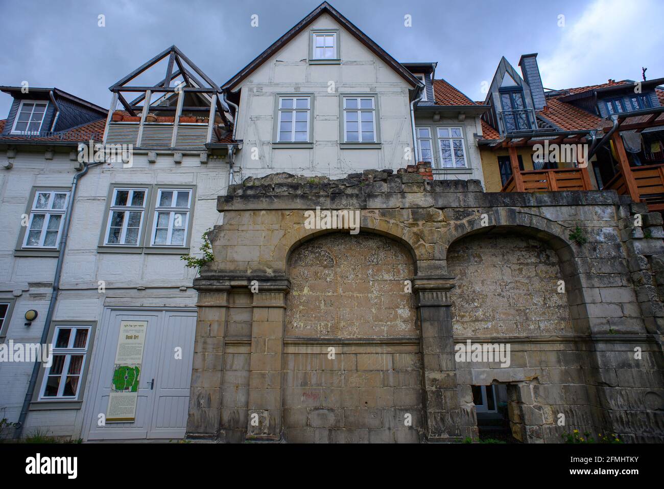 Halberstadt, Germany. 05th May, 2021. Remains of the entrance hall of ...