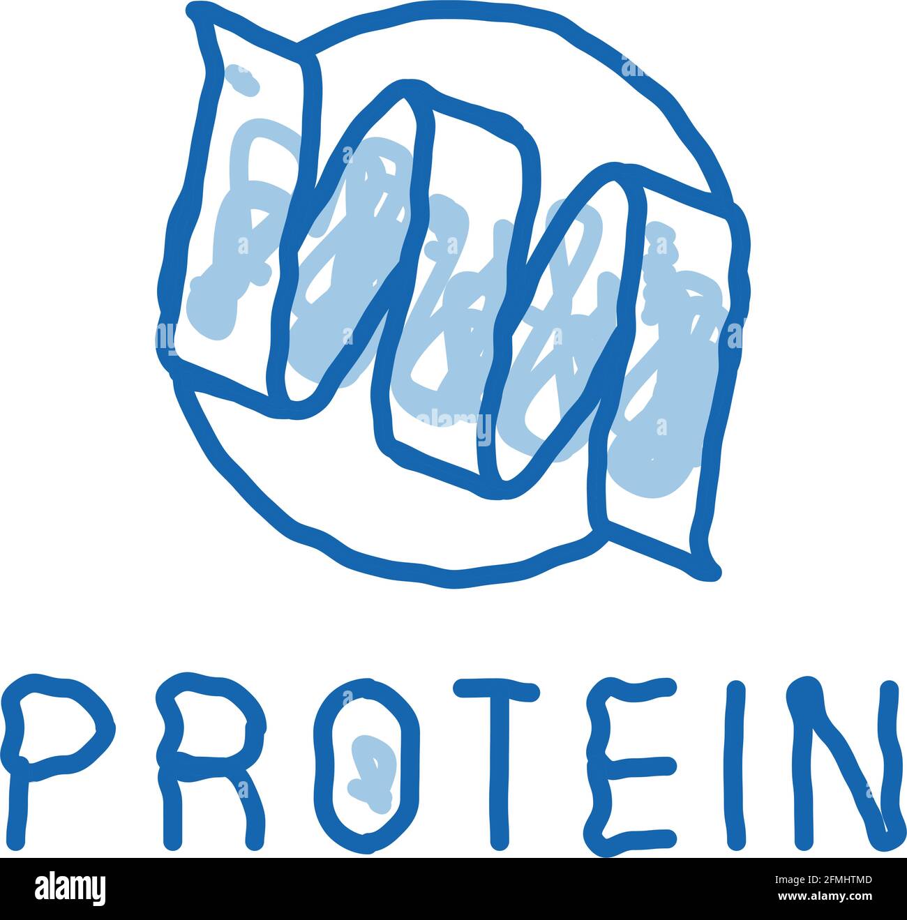 need for protein doodle icon hand drawn illustration Stock Vector Image ...