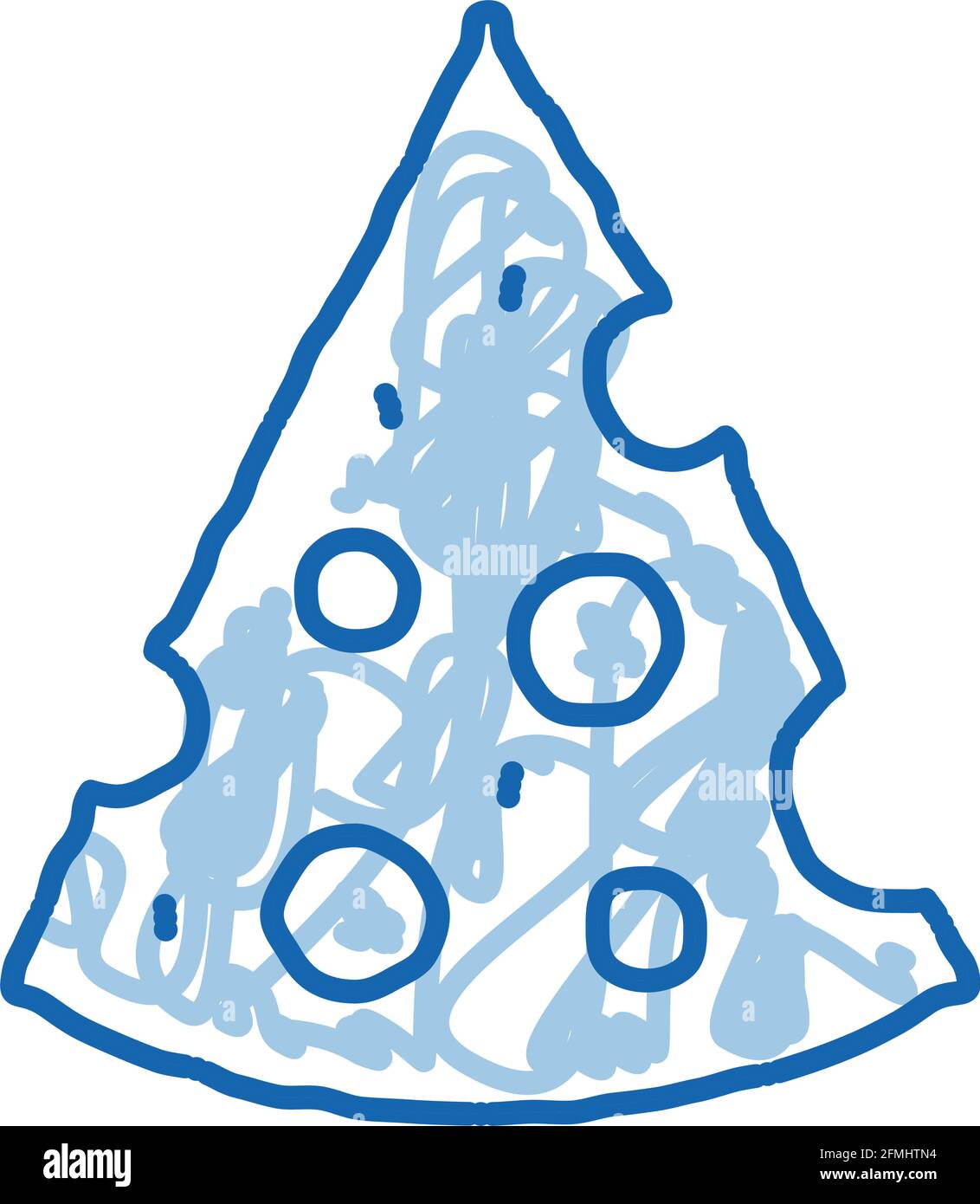 piece of cheese doodle icon hand drawn illustration Stock Vector Image ...