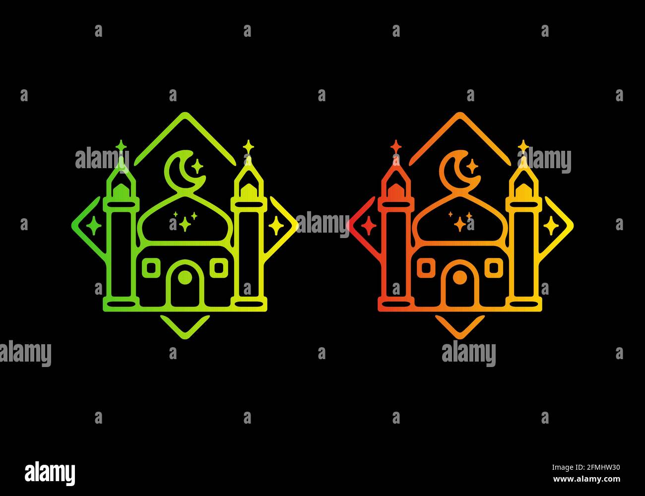 Mosque dome quran Stock Vector Images - Alamy
