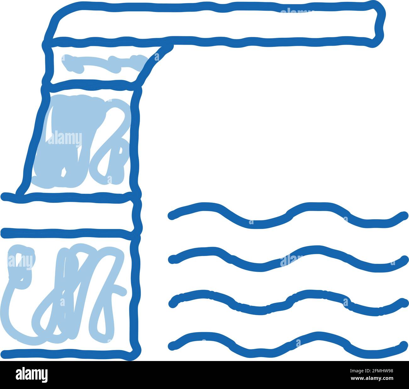 water level meter icon vector outline illustration Stock Vector Image ...