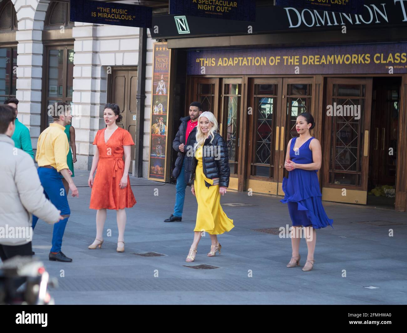 Dominion Theatre Outdoor Rehearsal with Denise Van Houten for the ...