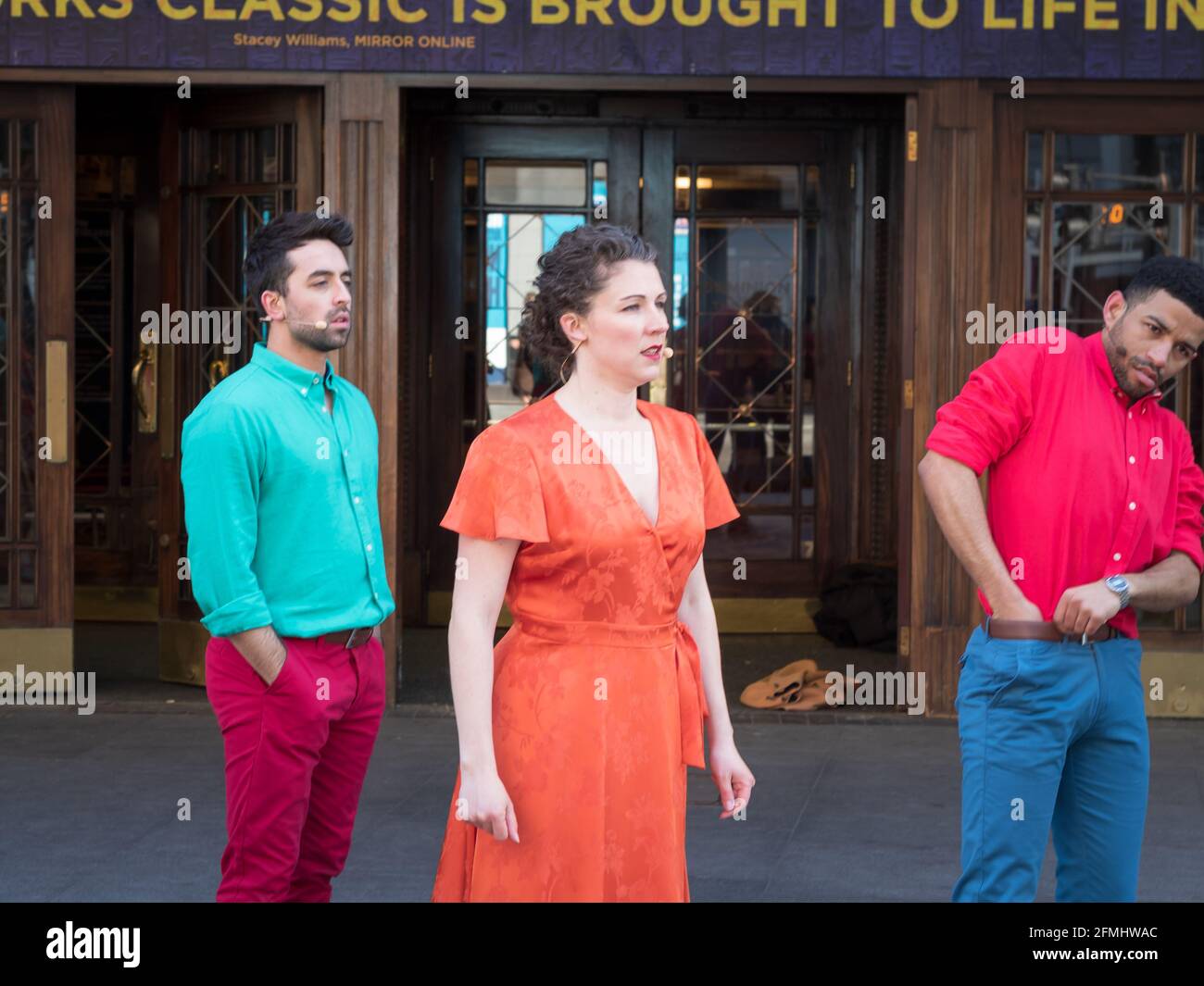 Dominion Theatre Outdoor Rehearsal with Denise Van Houten for the ...