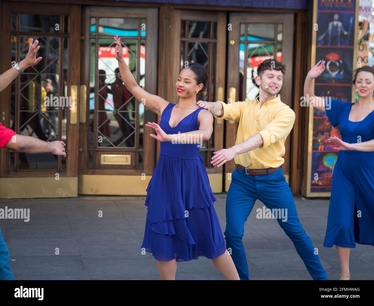 Dominion Theatre Outdoor Rehearsal with Denise Van Houten for the ...