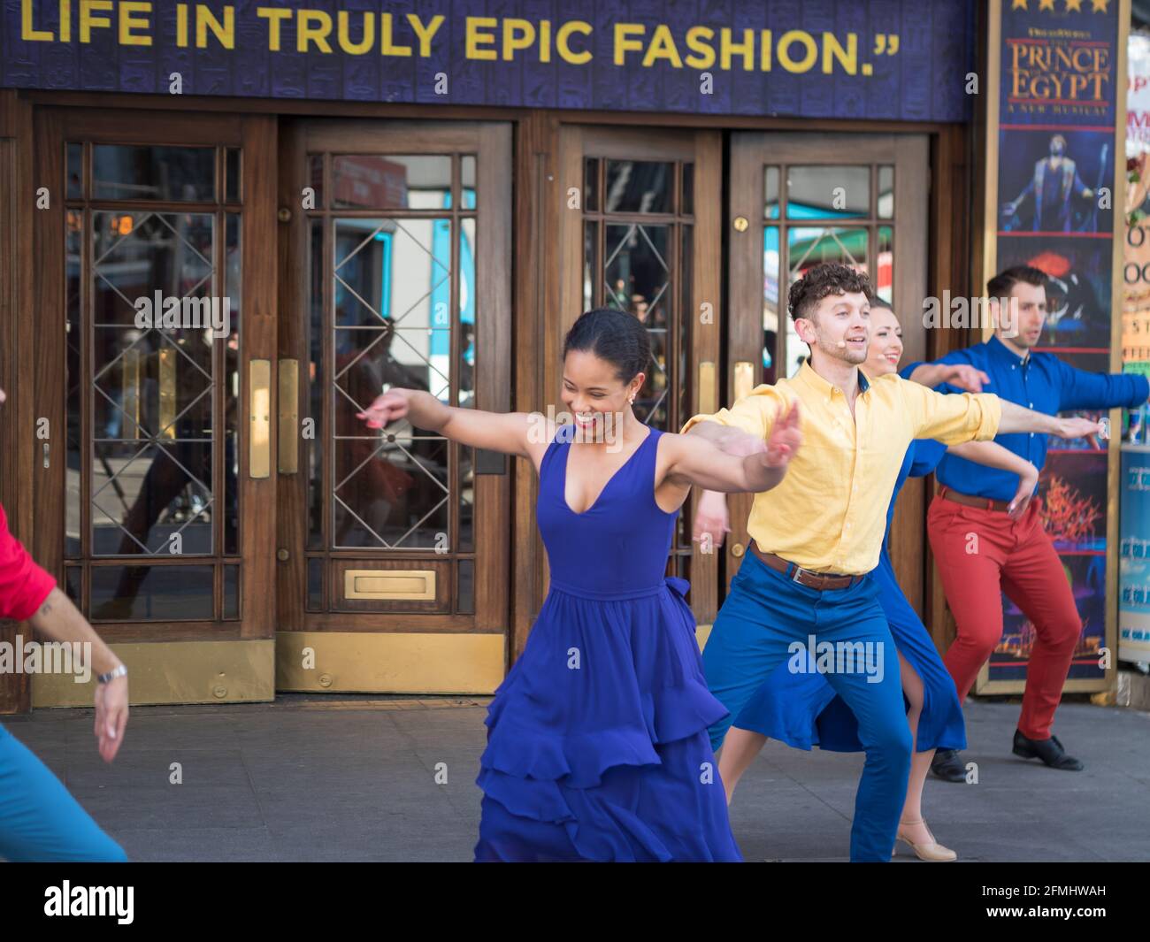 Dominion Theatre Outdoor Rehearsal with Denise Van Houten for the ...