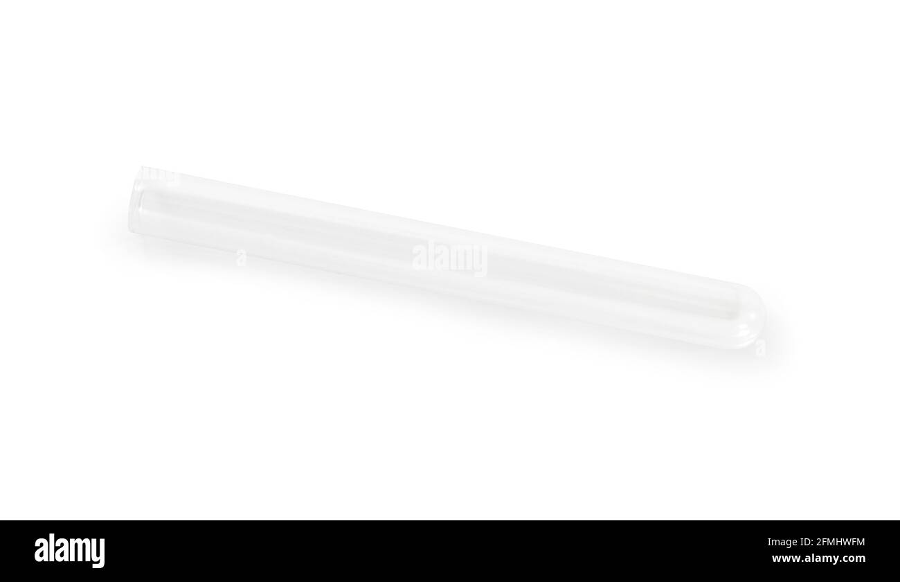 Laboratory test-tube isolated on white Stock Photo - Alamy