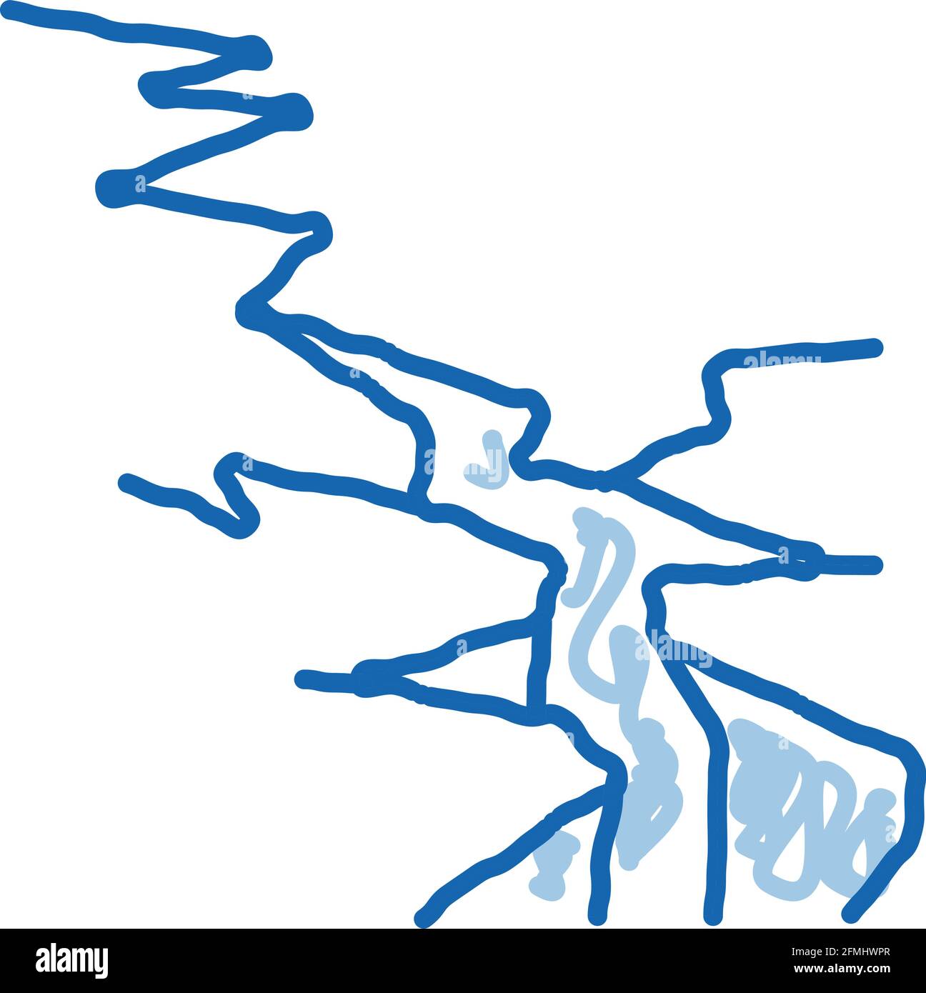 ground fault earthquakes icon vector illustration Stock Vector Image ...