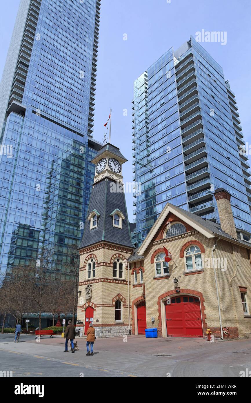Toronto, Canada - May 9, 2021: A historic 19th century fire station is ...