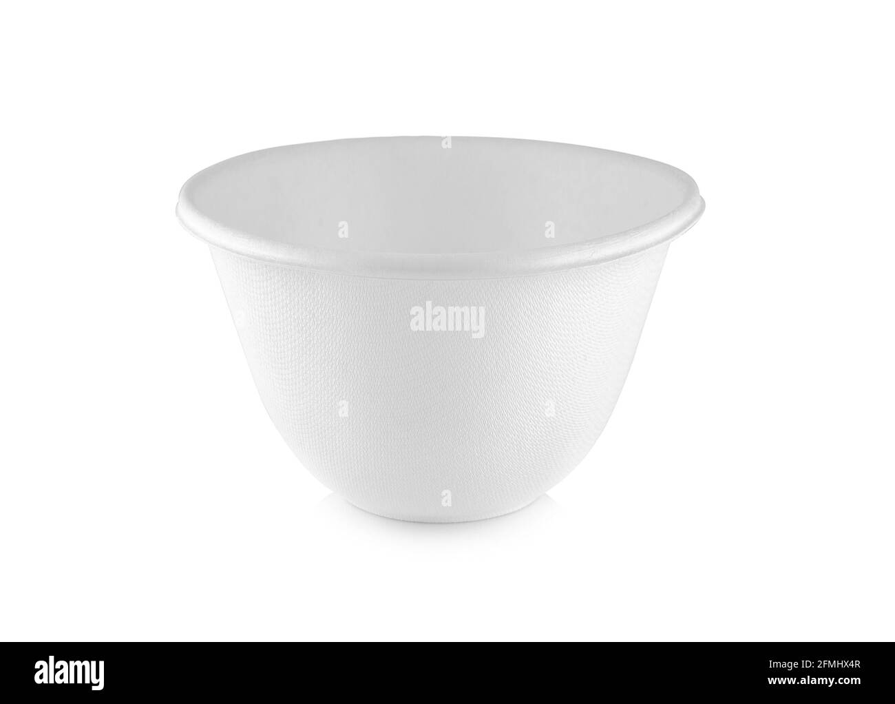 Paper bowl on white background Stock Photo - Alamy