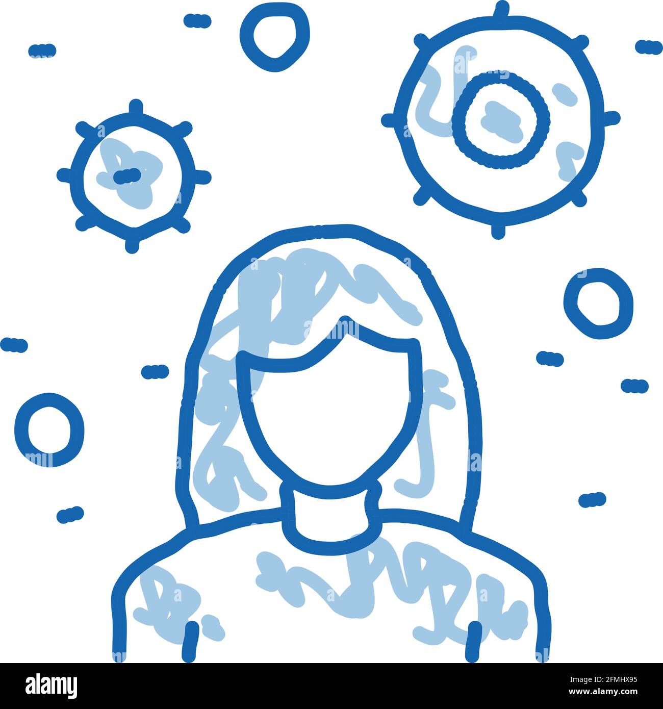 Female virus carrier icon hi-res stock photography and images - Alamy